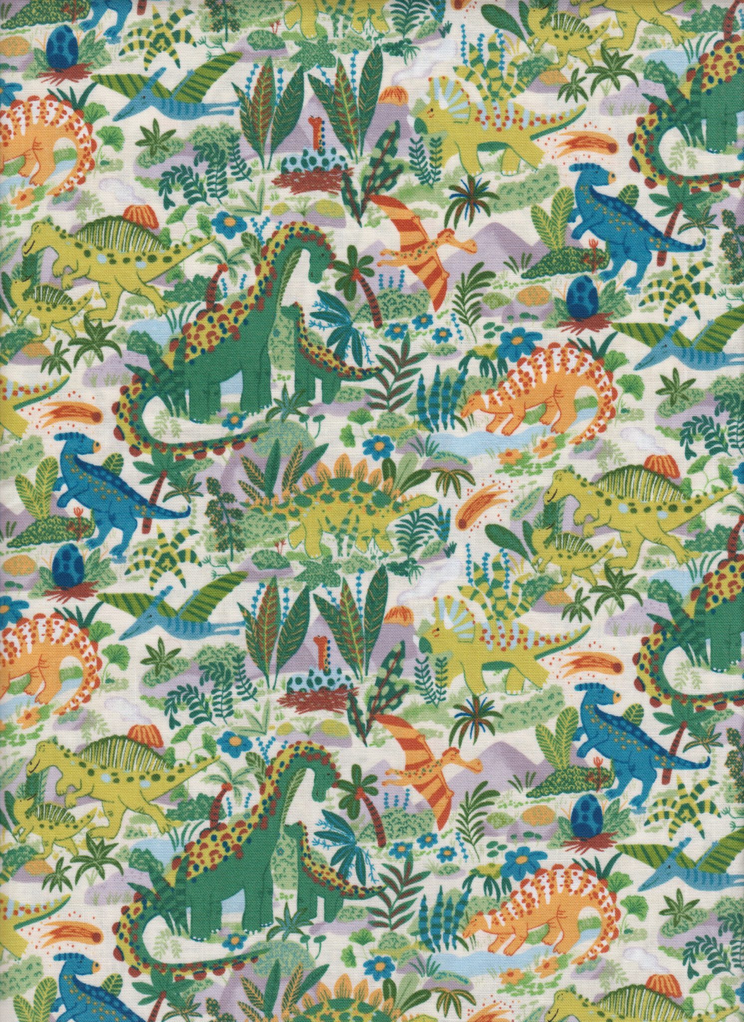Prehistoric Paradise Cream - Quiltshop by Quilt-Werkstatt
