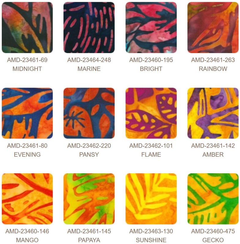 Artisan Batiks Aloha Sunset Fat Quarter Bundle - Quiltshop by Quilt ...
