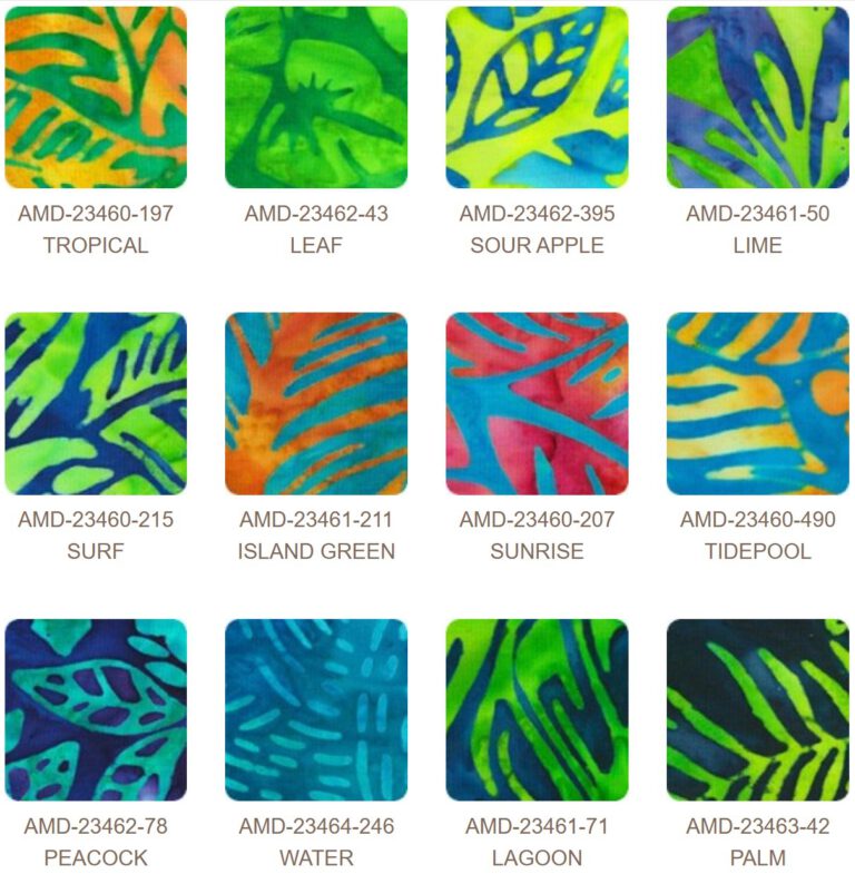 Artisan Batiks Aloha Sunset Fat Quarter Bundle - Quiltshop by Quilt ...